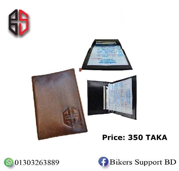 Bikers Support Bd | Premium Motorcycle BS Documents Bag & Card Holder ...